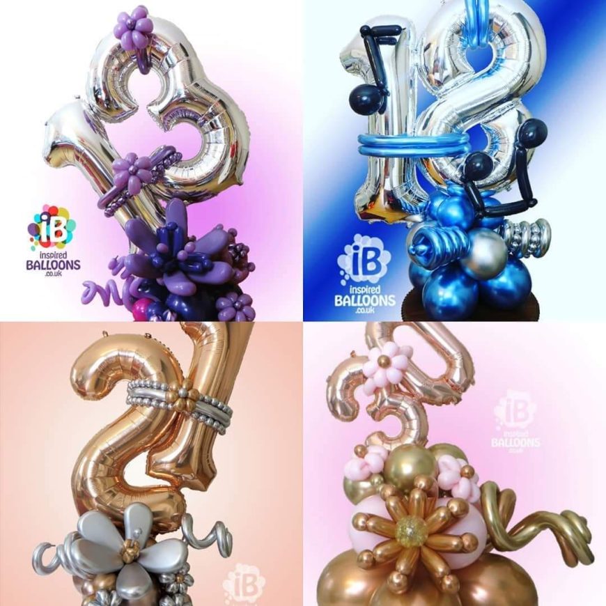 Premium Balloon Number Display - Balloon Shop