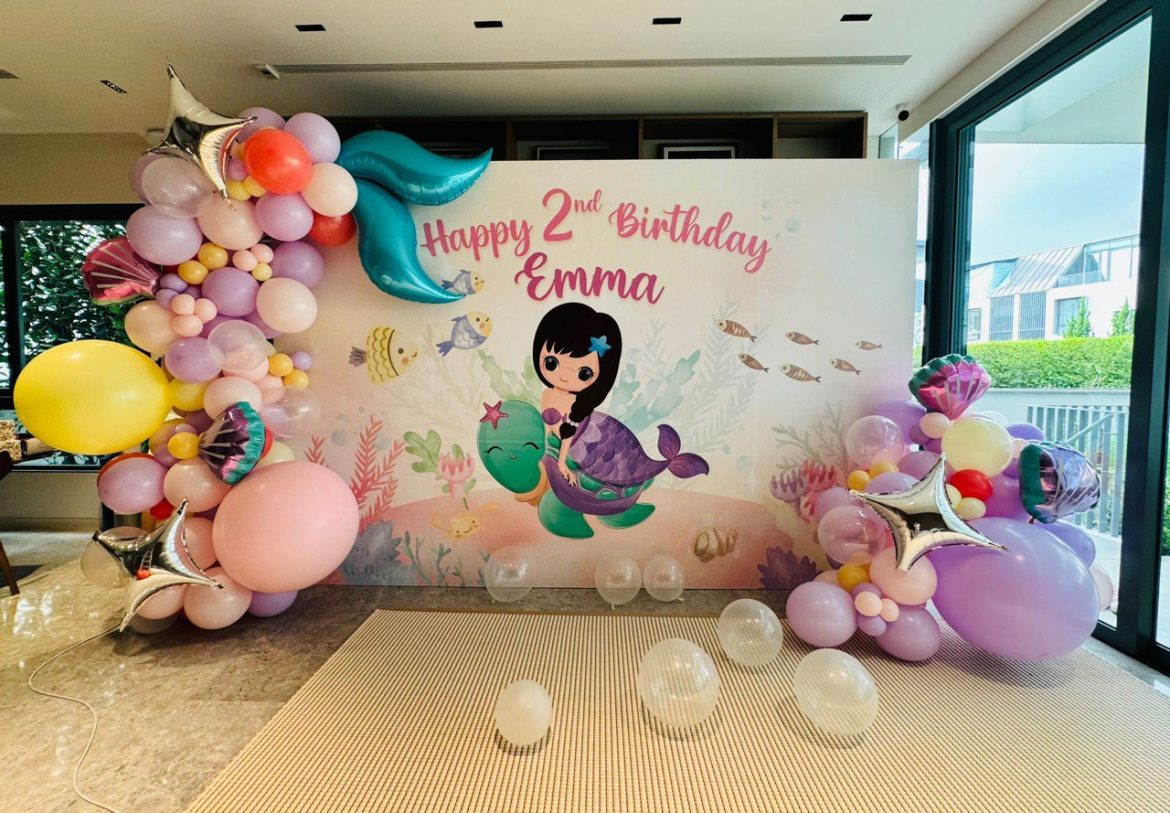Party Balloon Backdrop with 1 Large Panel - Balloon Shop